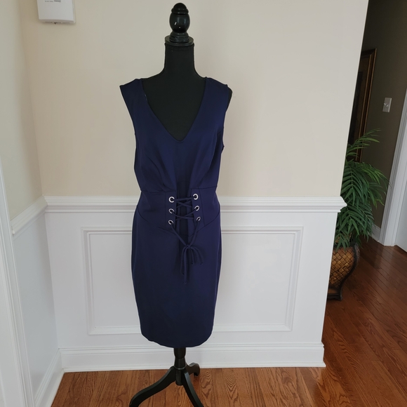 Love 2 Site | Dresses | Chic Deep Blue Midi Dress | Poshmark